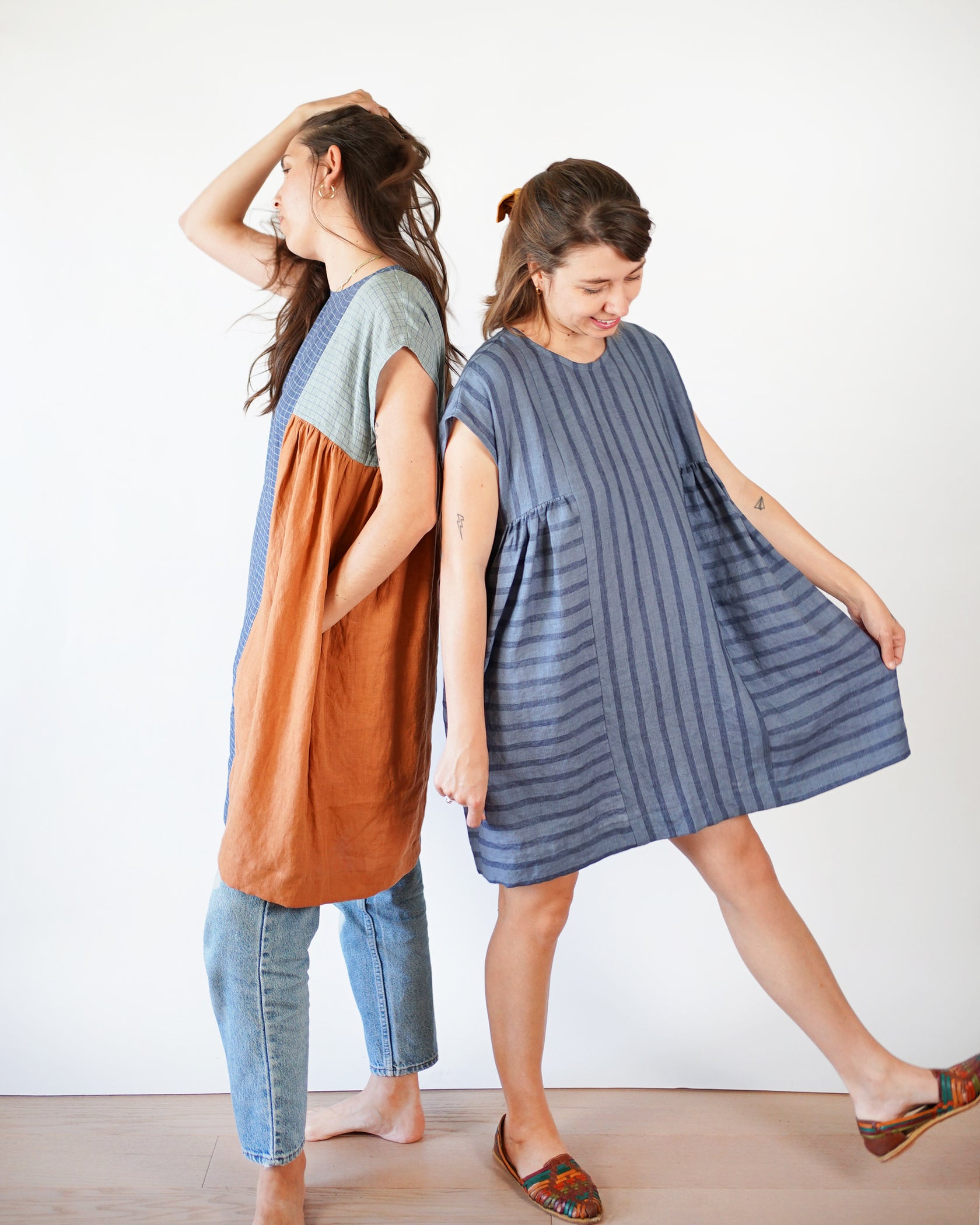 Collage Gather Dress PDF Sewing Pattern – Matchy Matchy Sewing Club