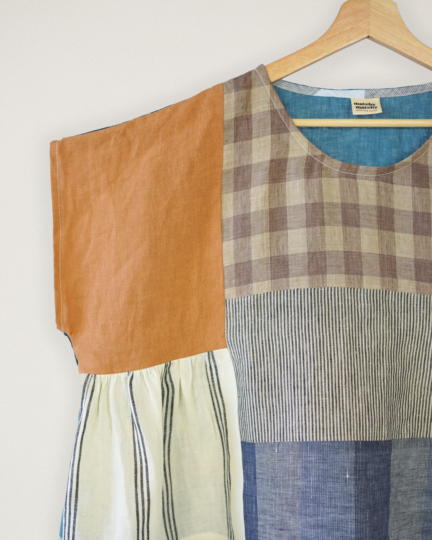 One of a Kind Collage Gather Top • 2XL – Matchy Matchy Sewing Club