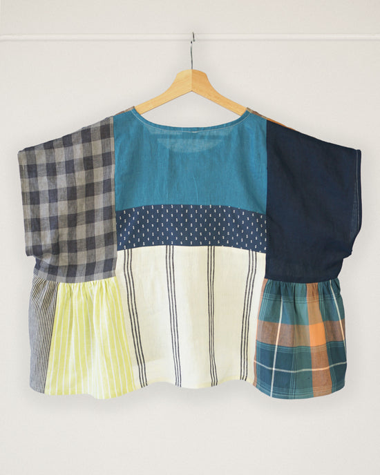 One of a Kind Collage Gather Top • 2XL – Matchy Matchy Sewing Club