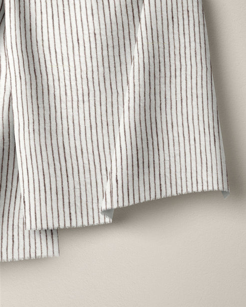 Coconut Fluff Pencil Stripe Linen – Matchy Matchy Sewing Club