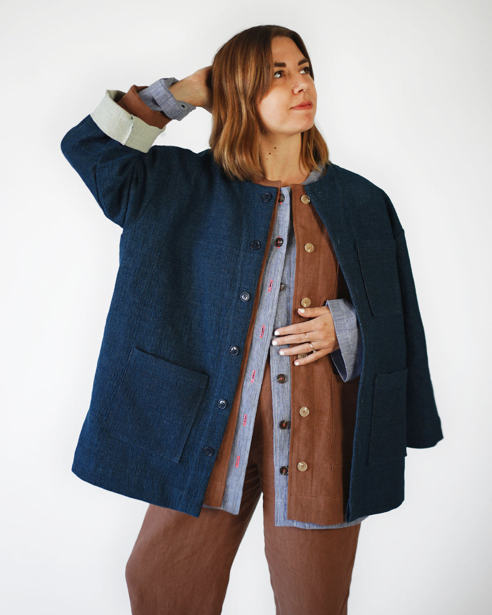 Makers Over Shirt PDF Sewing Pattern – Matchy Matchy Sewing Club