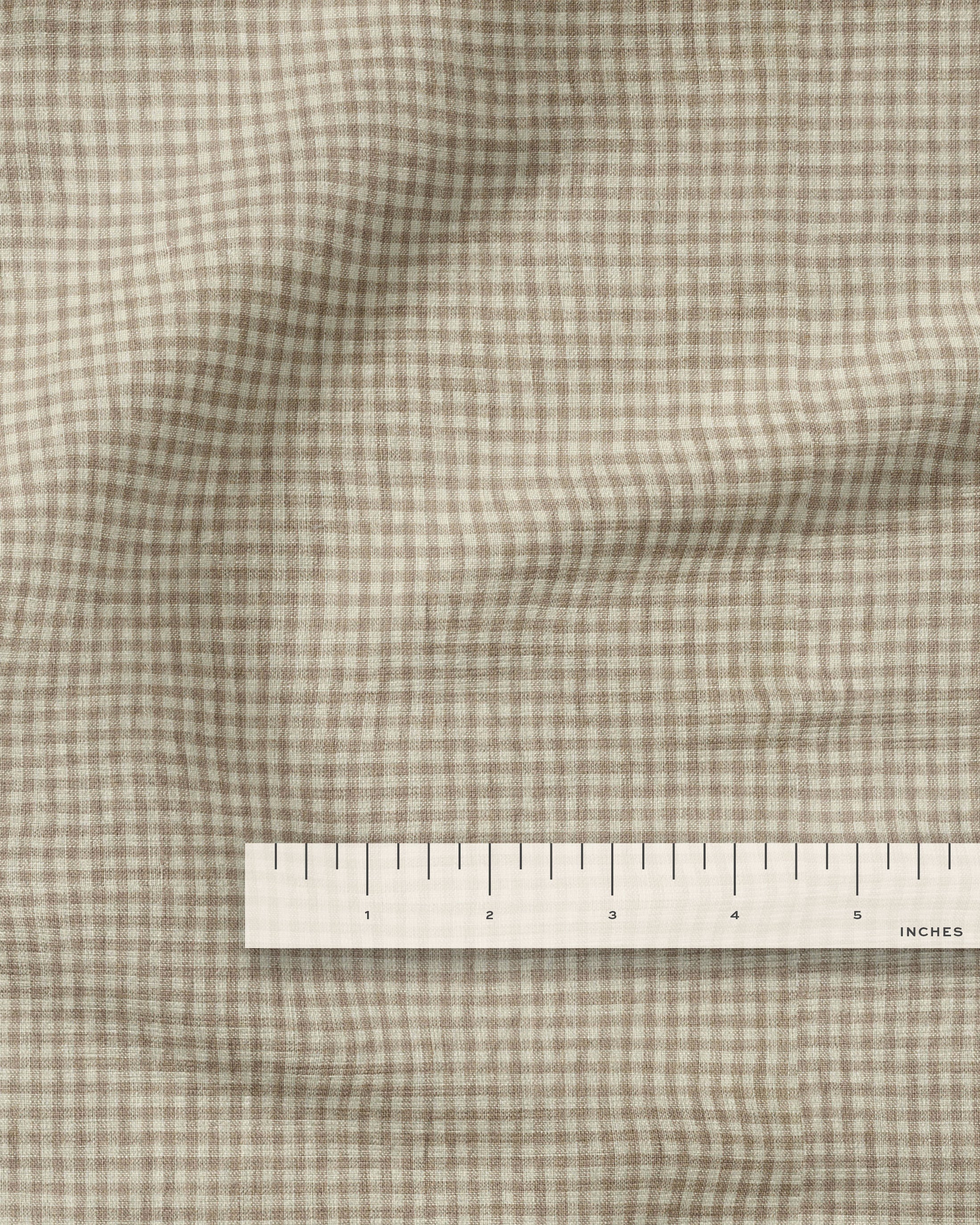 Micro Toast Gingham Washed Linen – Matchy Matchy Sewing Club