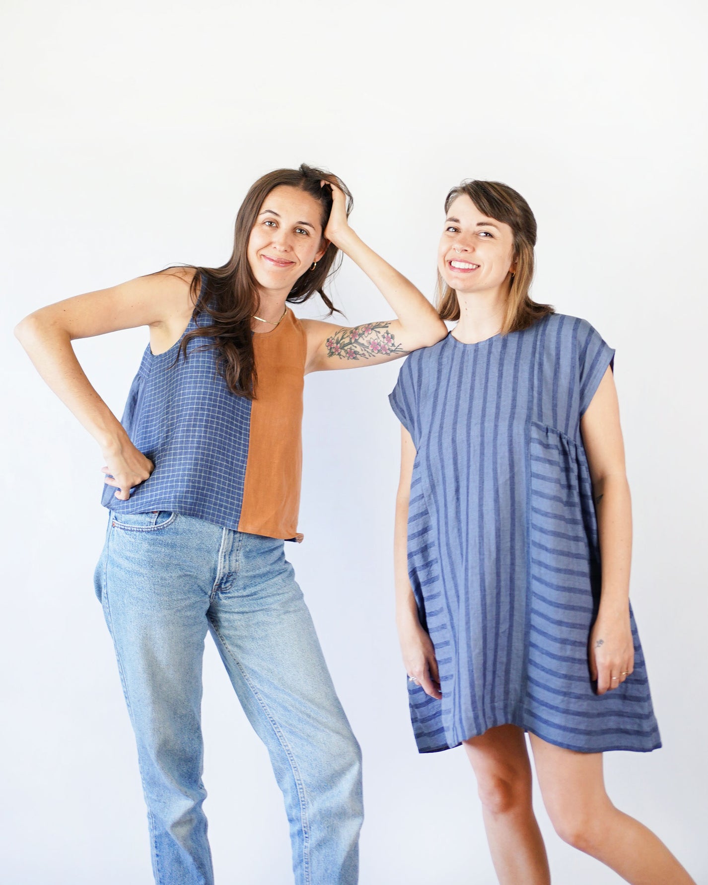 Peplum Split Tank PDF Sewing Pattern – Matchy Matchy Sewing Club