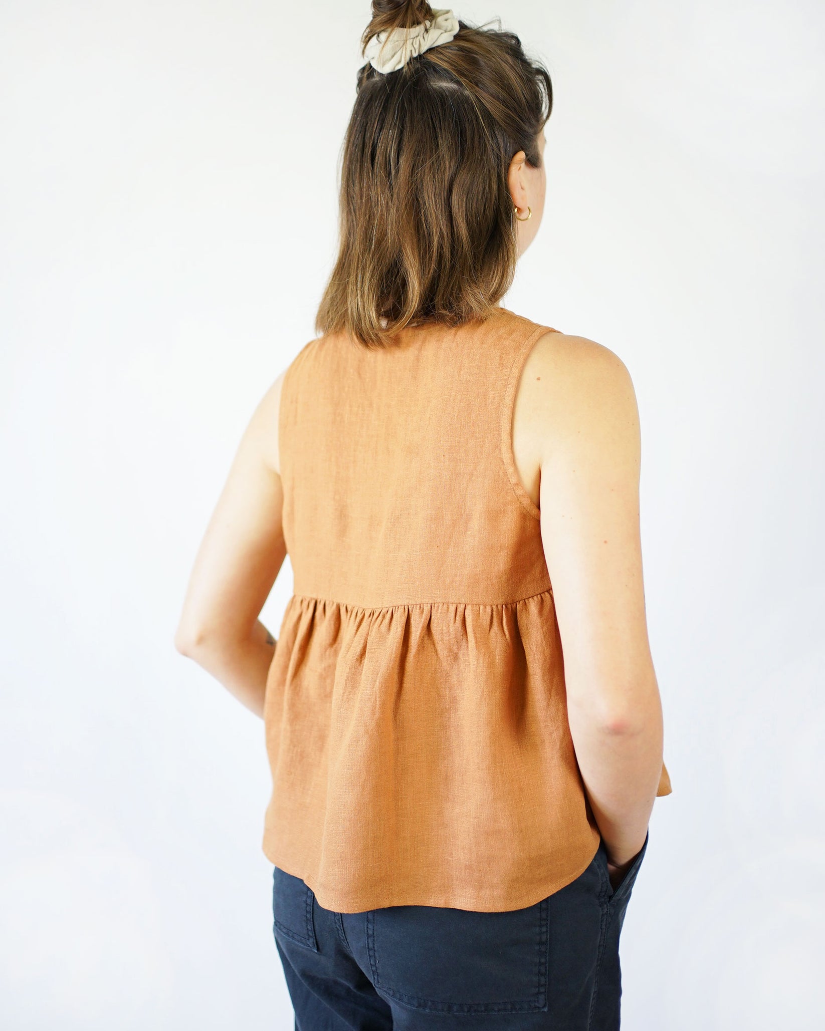 Peplum Split Tank PDF Sewing Pattern – Matchy Matchy Sewing Club