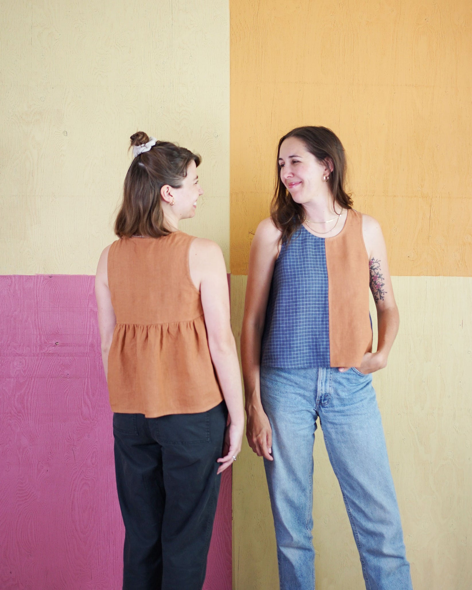 Peplum Split Tank PDF Sewing Pattern – Matchy Matchy Sewing Club