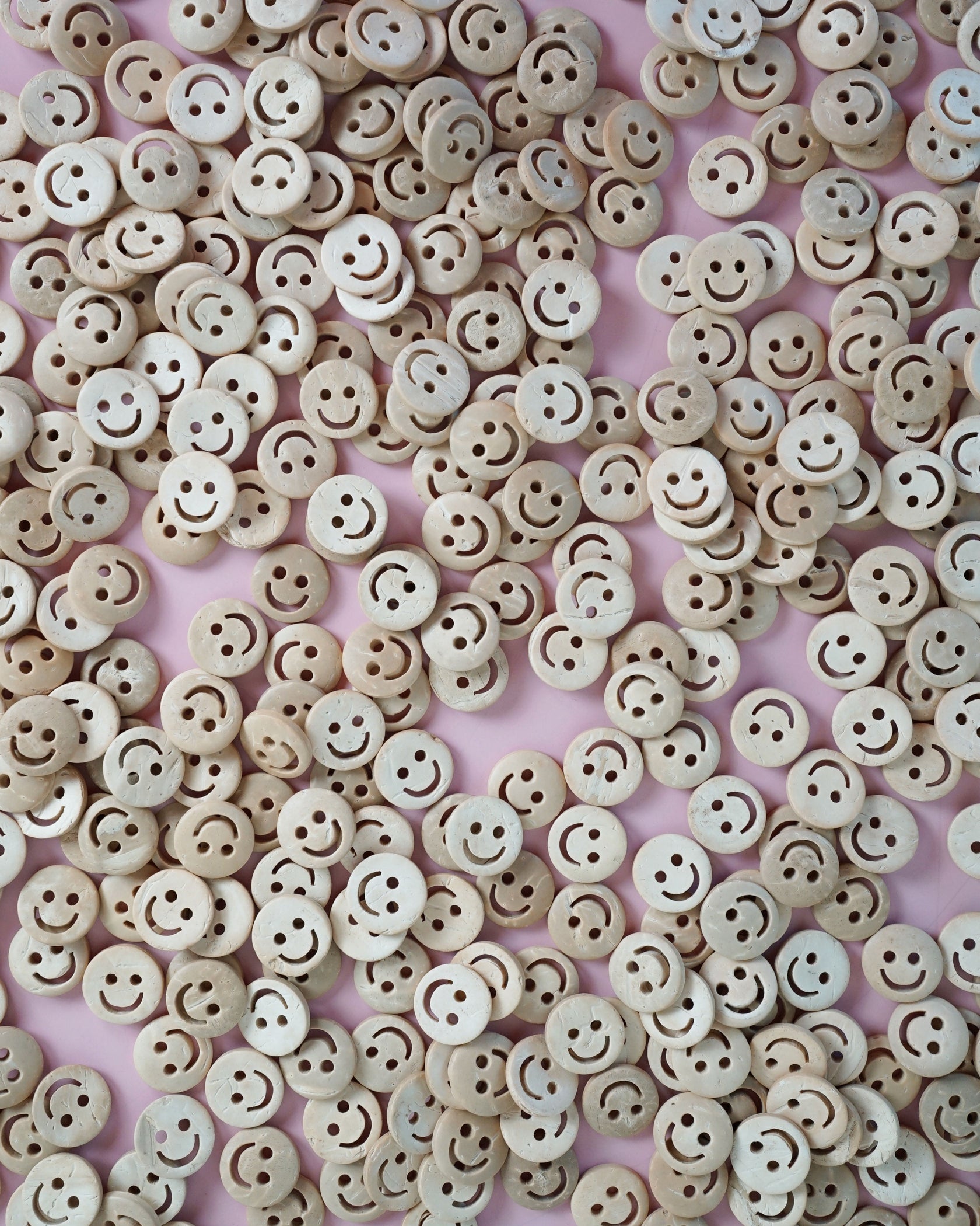 Smiley Face 1/2" Wood Buttons – Matchy Matchy Sewing Club