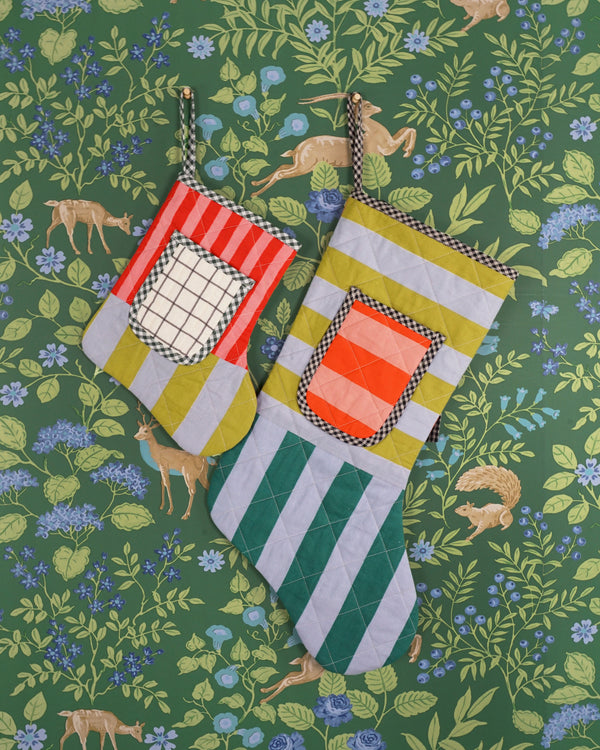 Quilted Pocket Stocking PDF Sewing Pattern – Matchy Matchy Sewing Club