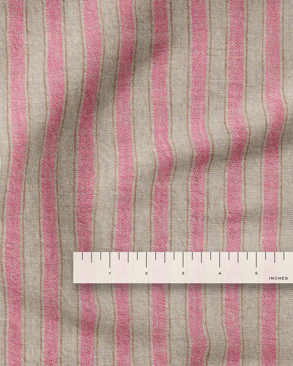 Tailor Pink Dutch Stripe Linen – Matchy Matchy Sewing Club