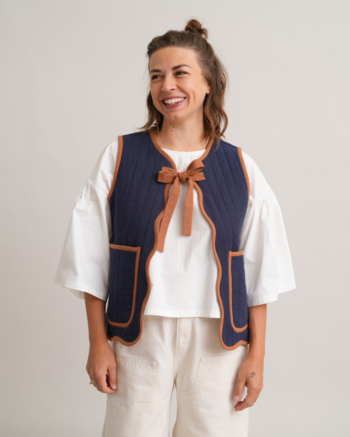 FREE Quilted Vest PDF Sewing Pattern | Matchy Matchy Sewing Club