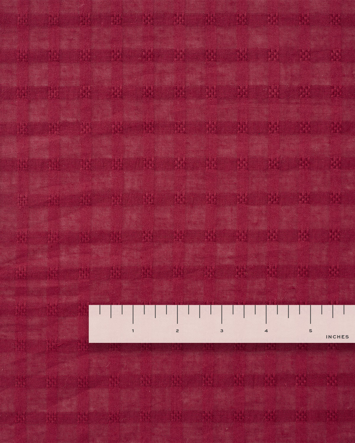 Grid Check Dobby Cotton Fabric by the Yard | Lightweight Textured ...