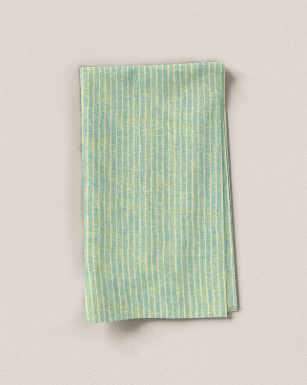 Sparkling Mint Pencil Stripe Linen – Matchy Matchy Sewing Club