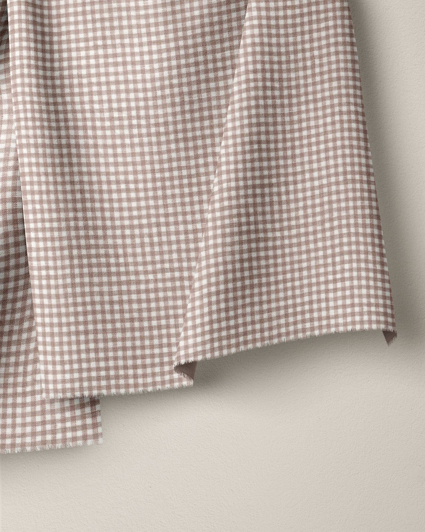 Micro Gingham Linen Fabric – Lightweight 100% Linen Check – Matchy ...